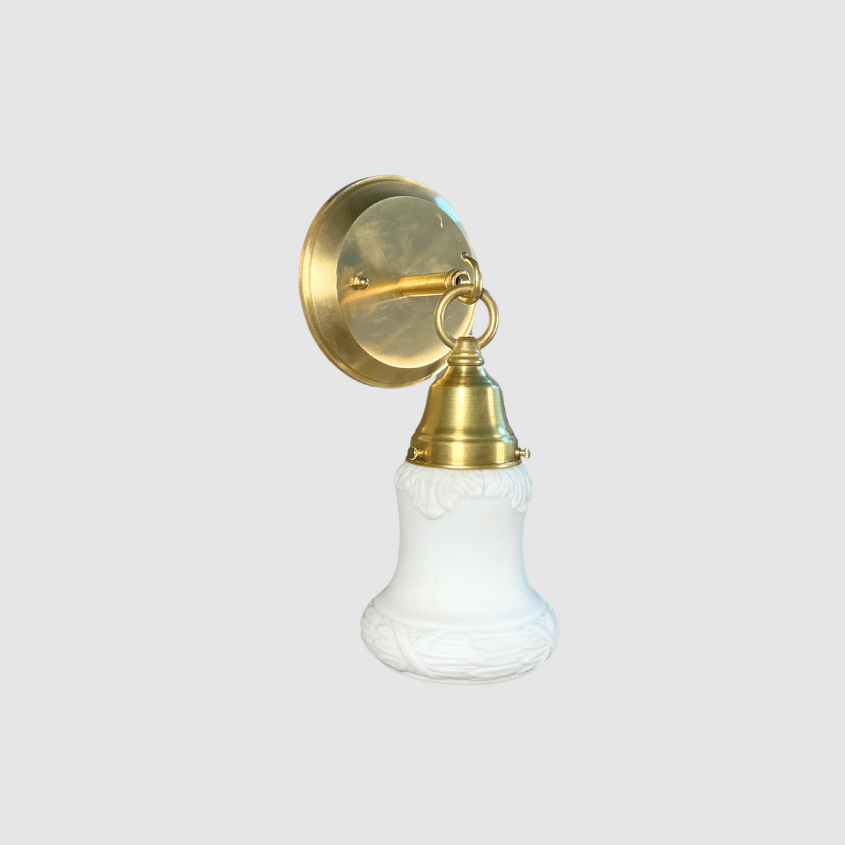 Antique Matte White Bell Wall Sconce– Pepe & Carols