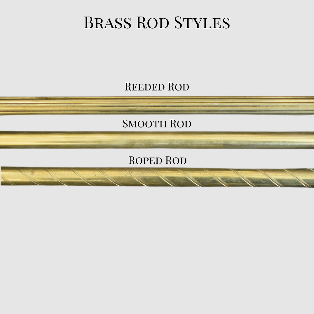 Double Brass Cafe Curtain Rod– Pepe & Carols