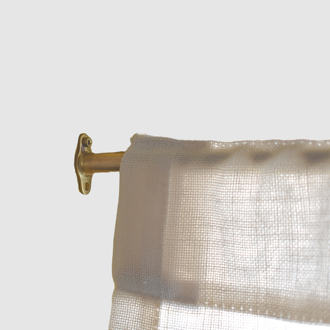 Solid Brass Cafe Curtain Rod– Pepe & Carols