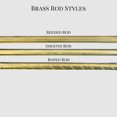 Solid Brass Cafe Curtain Rod– Pepe & Carols
