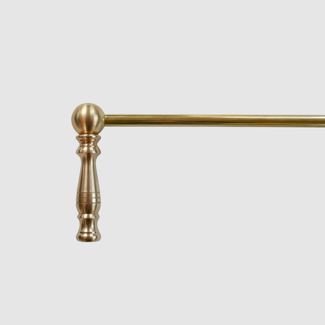 Tall Brass Gallery Shelf Rail– Pepe & Carols